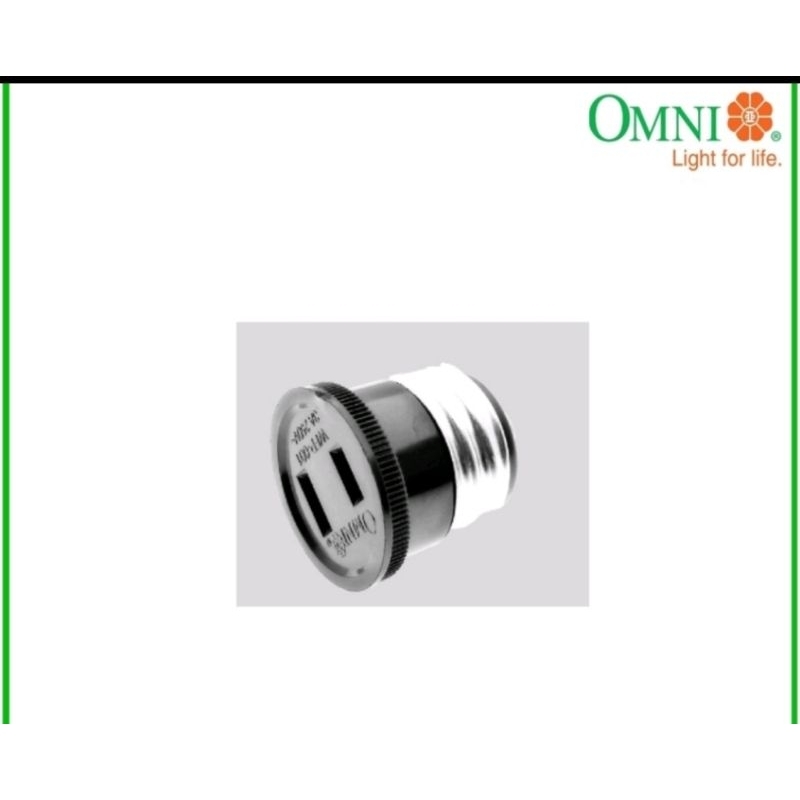 Omni Female Plug 3A , 250V e27 Base to Flat Pin Outlet (WFP-001 ...
