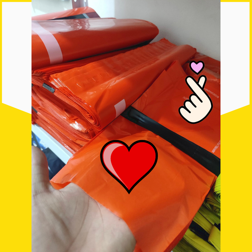 50pcs 100pcs Labeled Courier Pouch Small Medium Large | Shopee Philippines