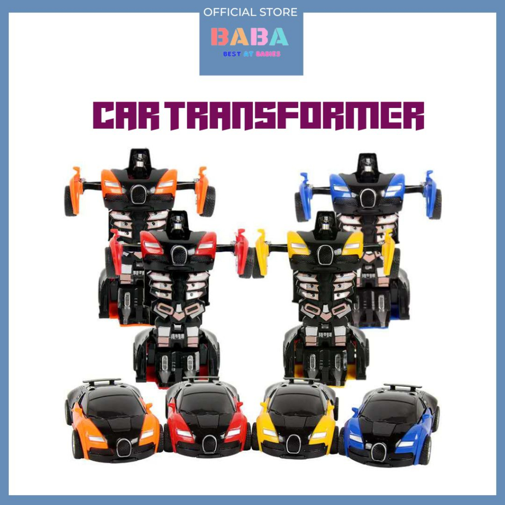 BABA Transformer car Rescue Bots Deformation Car Robot Vehicle transform Action Figures Toy ...