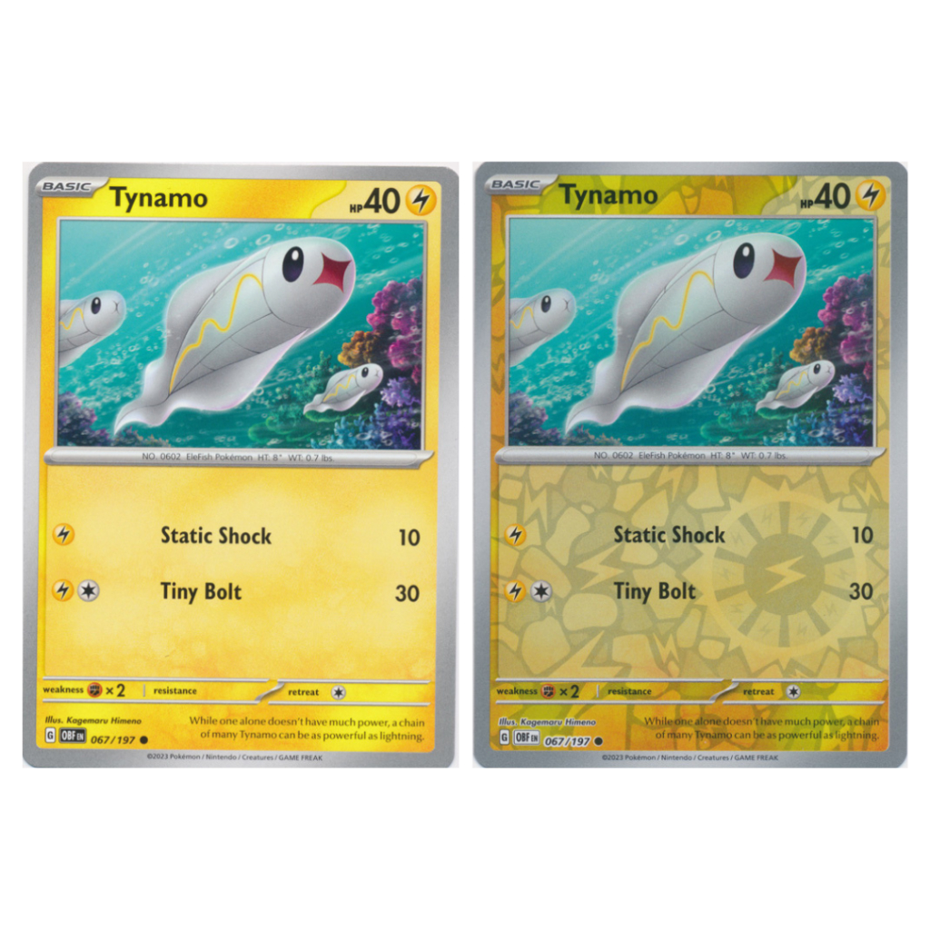 Tynamo 067/197- Regular Rev Holo Common - SV03: Obsidian Flames (SV03 ...