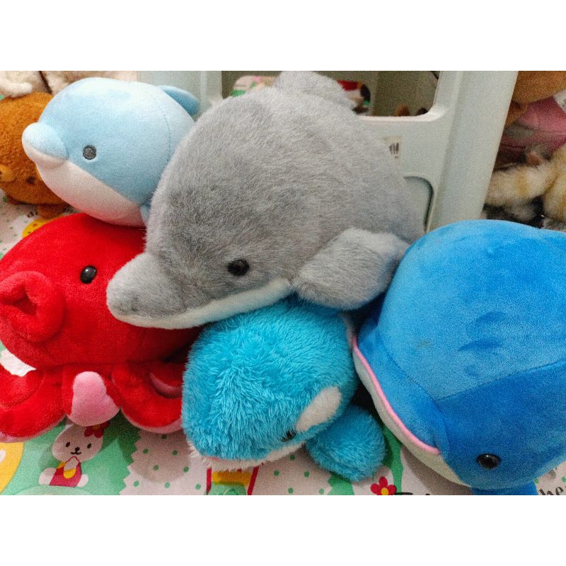 RANDOM SEA ANIMALS PLUSH AND CHARM | Shopee Philippines