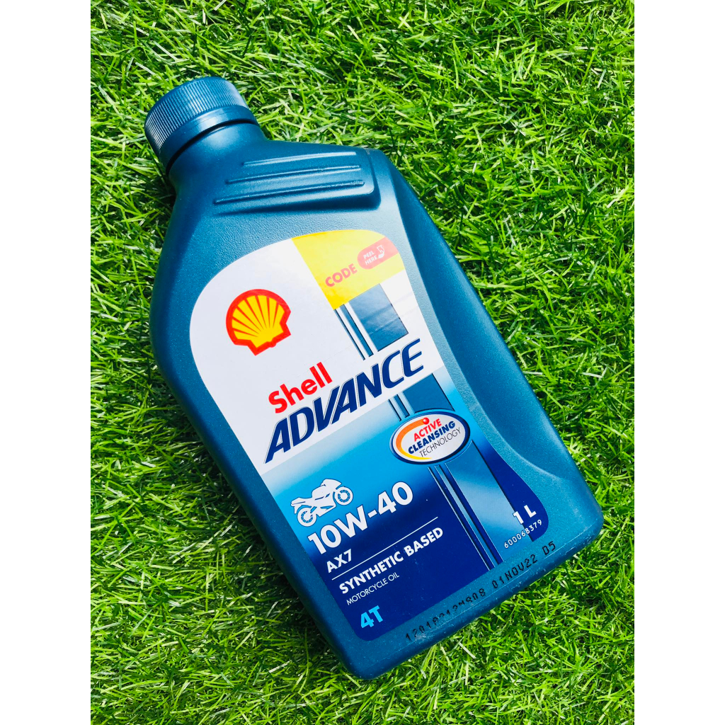 SHELL ADVANCE OIL 10W40 AX7 SYNTHETIC BASED 1 LITER | Shopee Philippines