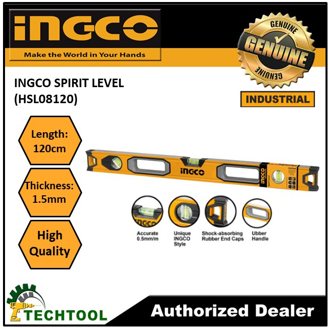 INGCO SPIRIT LEVEL 120cm (HSL08120) | Shopee Philippines