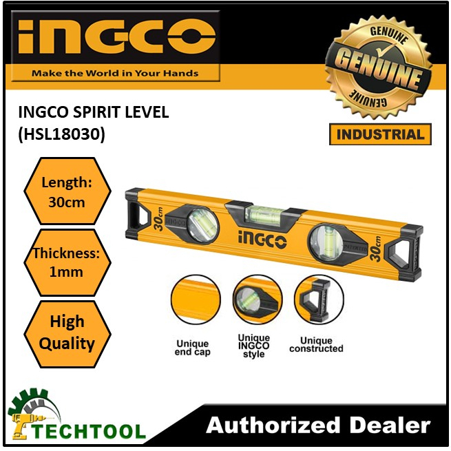 INGCO SPIRIT LEVEL 30cm (HSL18030) | Shopee Philippines