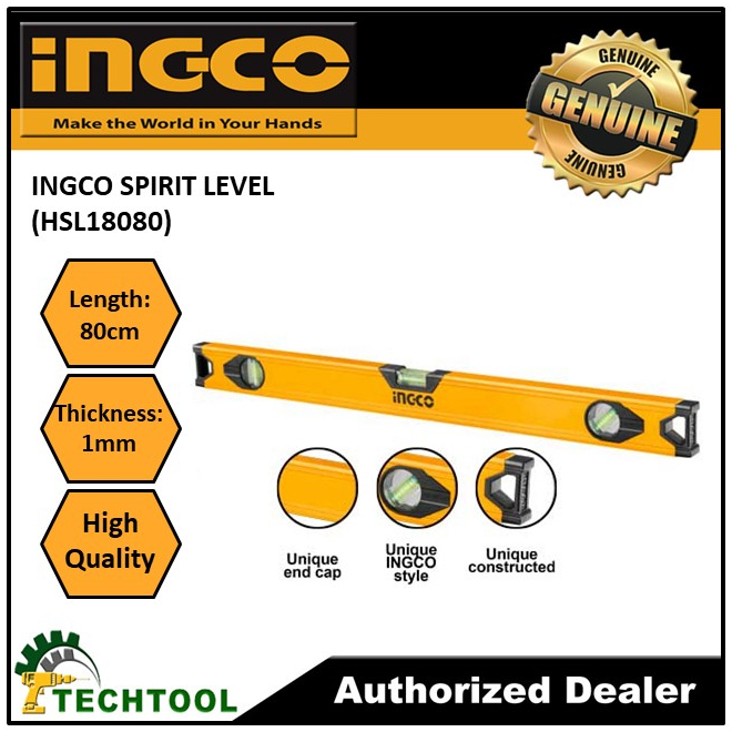 INGCO SPIRIT LEVEL 80cm (HSL18080) | Shopee Philippines