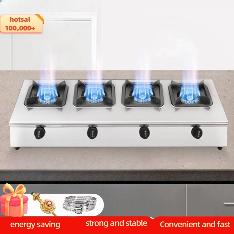Direct selling commercial clay pot multi-head gas stove honeycomb steel ...