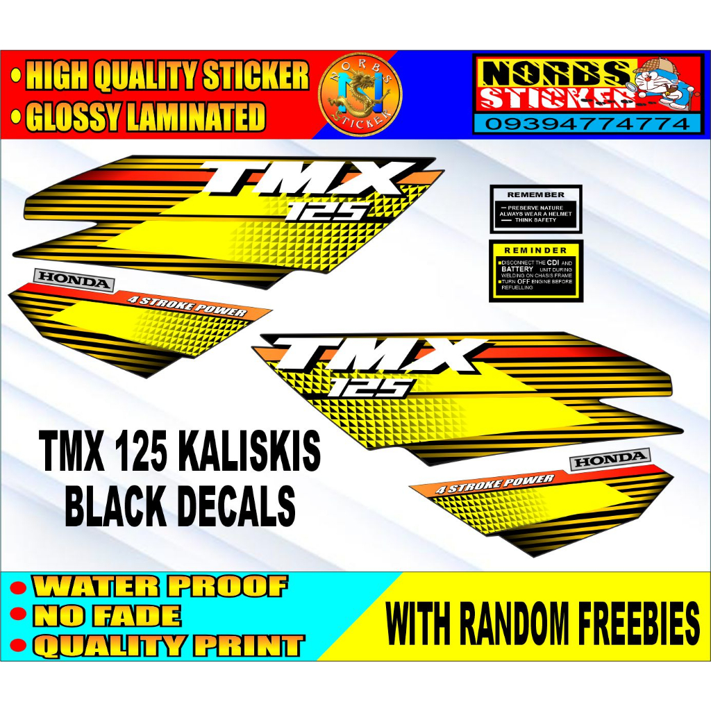 TMX KALISKIS 125 DECALS sticker | Shopee Philippines