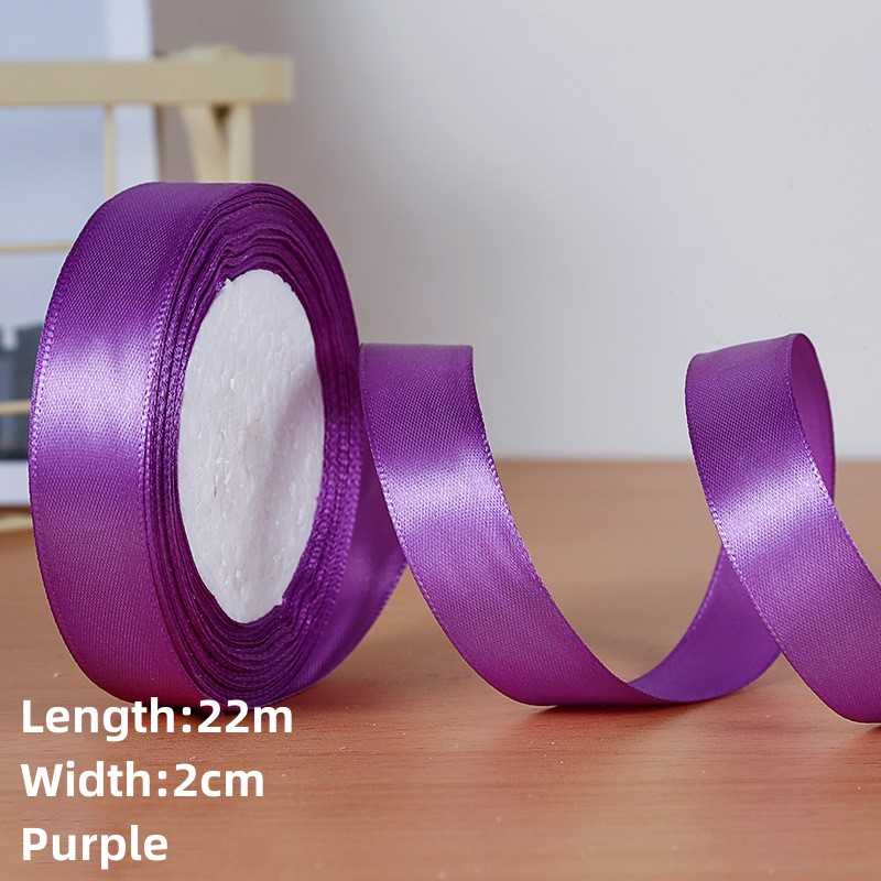 2cm Satin Ribbon Roll Gift Packaging Ribbon Flower Making DIY Holiday ...