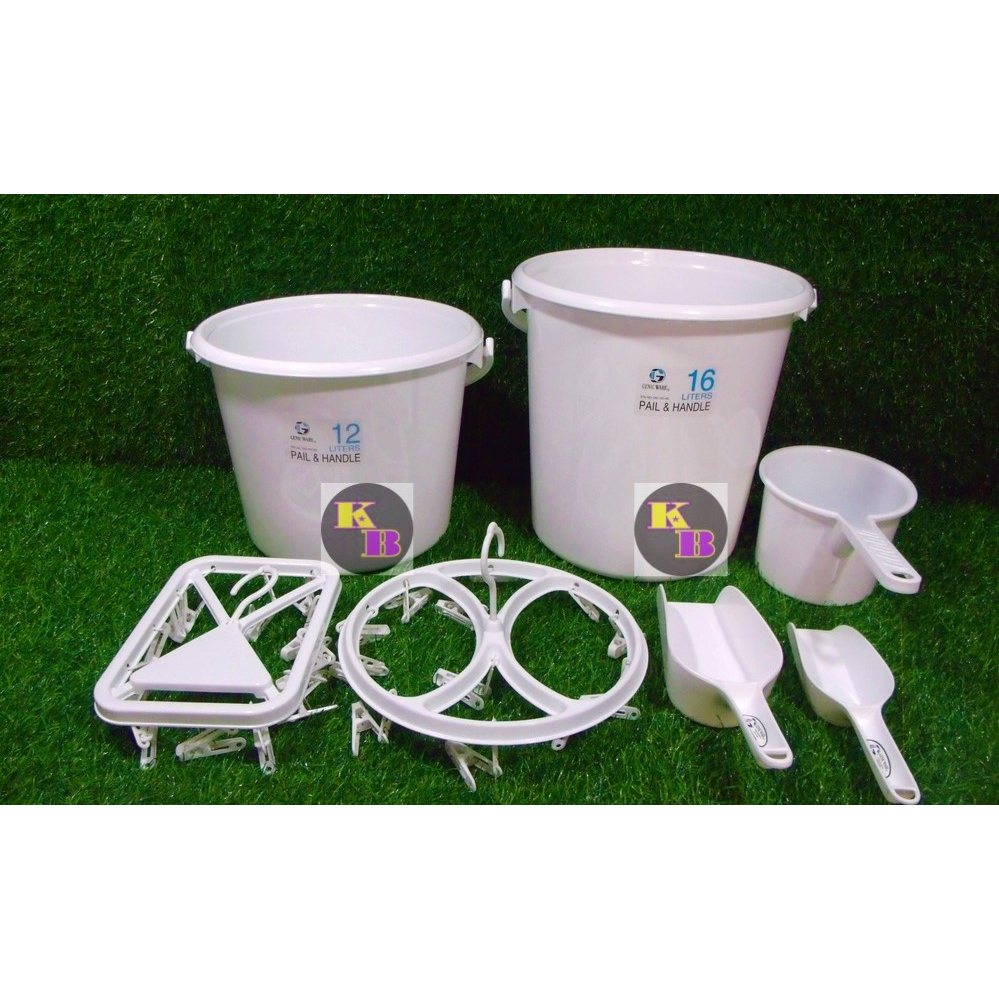 GENIC WARE FOR LAUNDRY USING, PAIL WITH FREE DIPPER , DIPPER , HANGER ...