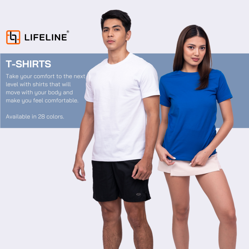 Lifeline Roundneck T-Shirt (White | Blue Ice | Aqua | Cobalt | Royal ...