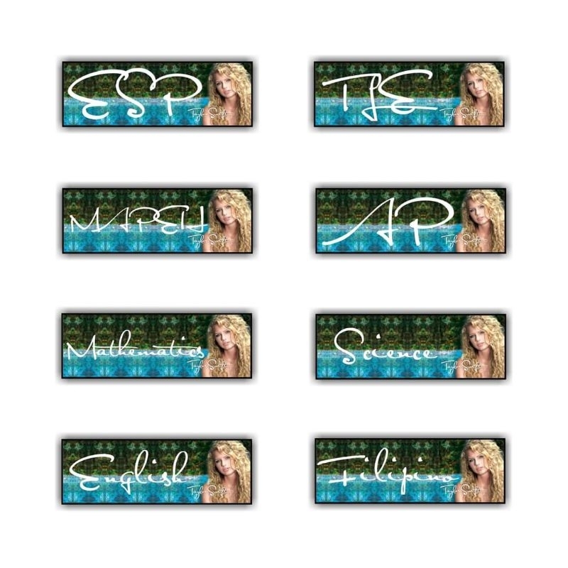 Taylor Swift Merch (Subject Lable) Sticker (Costume/Personalized ...
