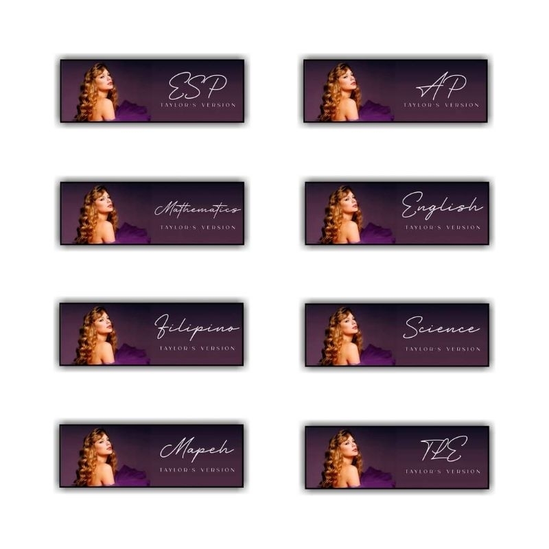 Taylor Swift Merch (Subject Lable) Sticker (Costume/Personalized ...