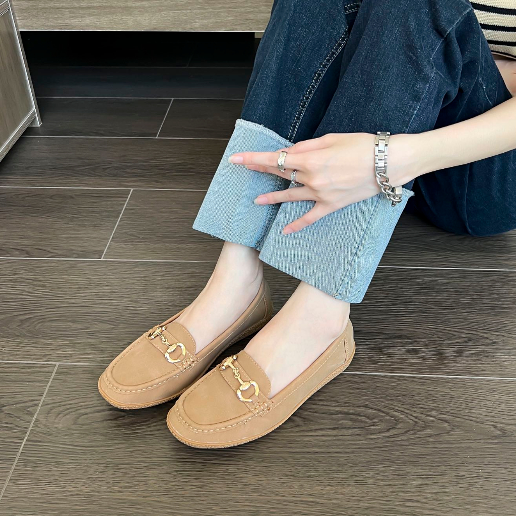 Mkc Suede Top Sider with chain doll shoes (7722-1) | Shopee Philippines