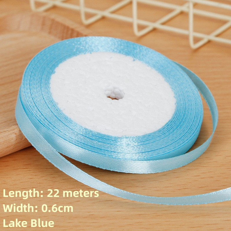 25Yards/Roll 6mm ribbon, satin ribbon, decorative ribbon, gift ...