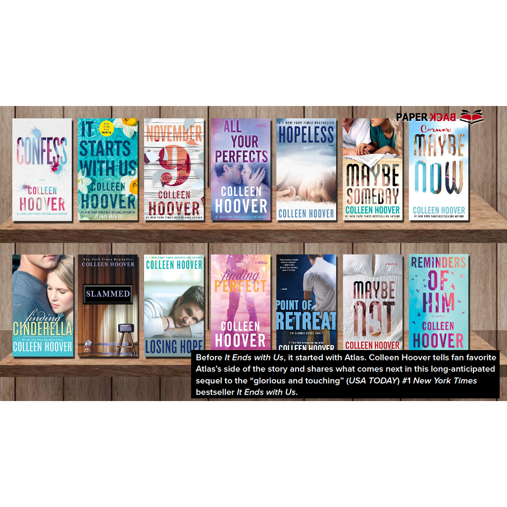 Colleen Hoover Book Collection (It Starts With Us) Brand New (onhand ...