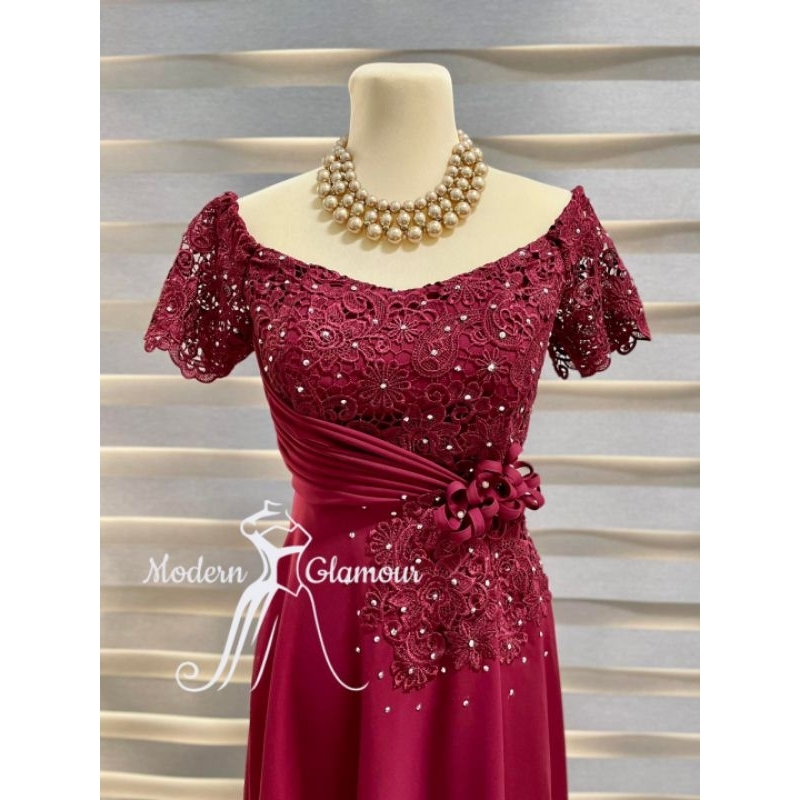 Elle Design Empire cut Mother of the bride groom, ninang gown, Mother ...