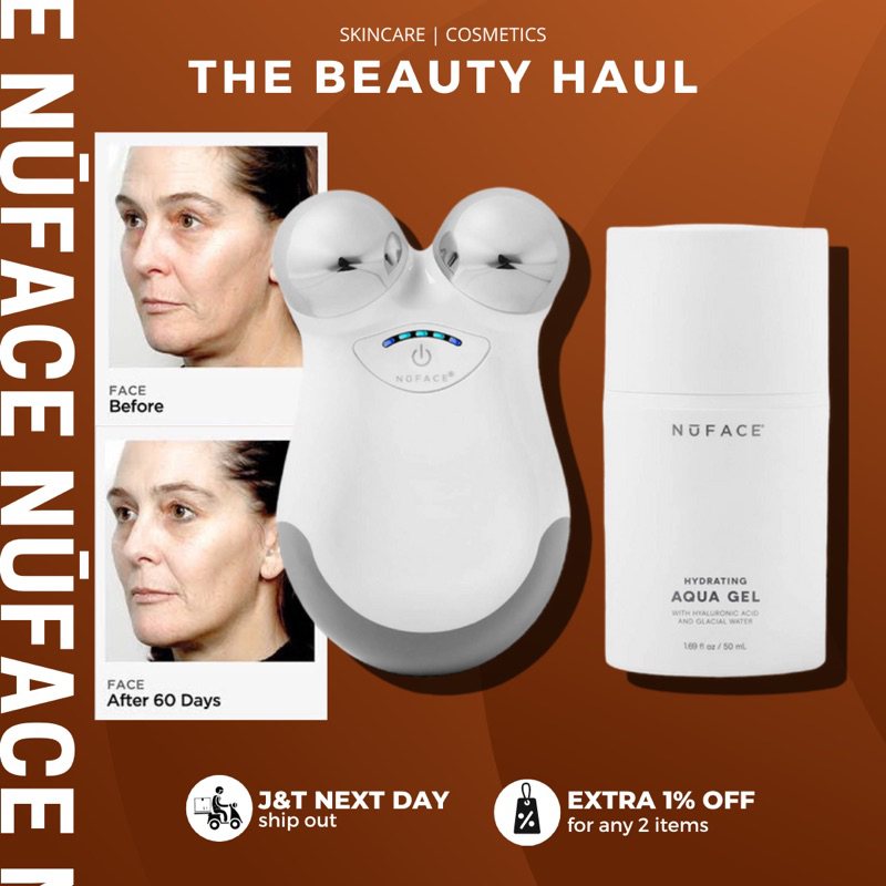 NUFACE Mini Facial Toning Device + FREE Nuface Aqua Gel Activator ...