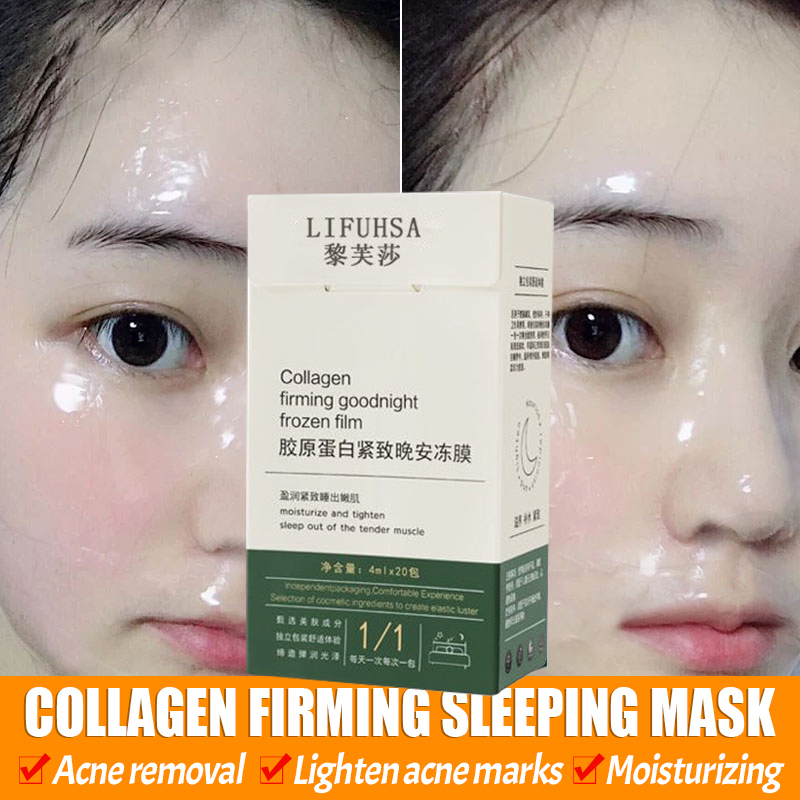 20PCS/BOX Collagen Mask Jelly Sleeping Mask Wrinkle Muscle Lifting ...