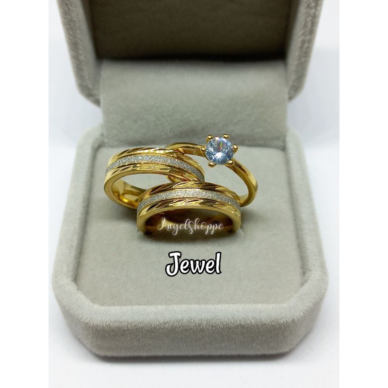 3in1 Set [Wedding ring and Engagement Ring] | Shopee Philippines