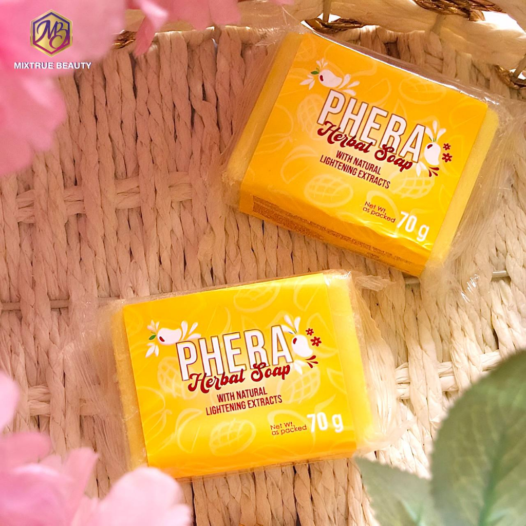 PHERA HERBAL SOAP WITH NATURAL LIGHTENING EXTRACT/WHITENING SOAP WITH ...