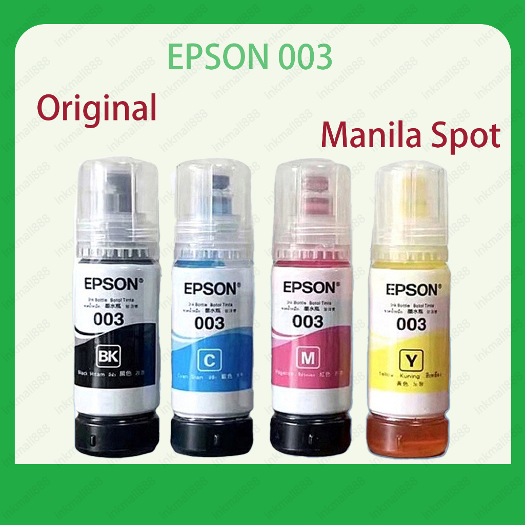 Epson 003 Epson003 Original Ink Bottles Black Cyan Magenta Yellow For ...