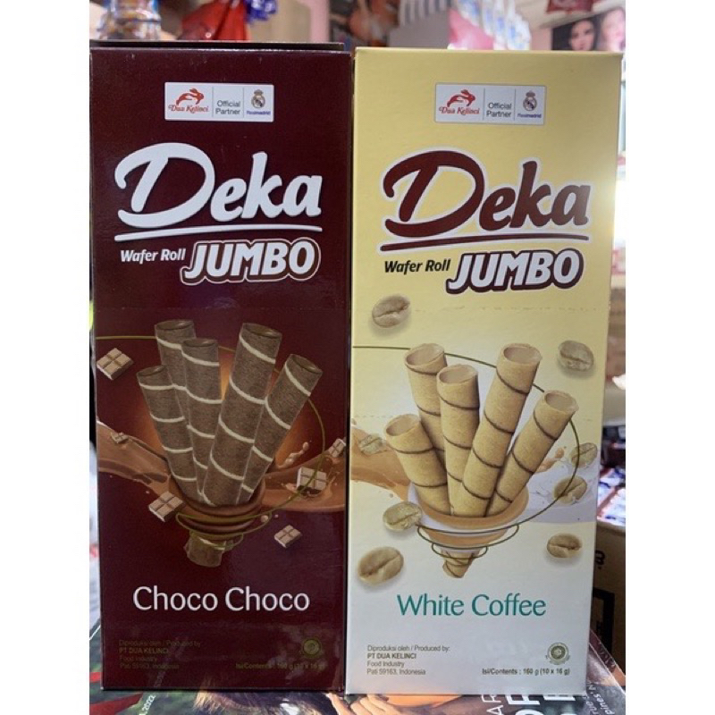 Deka Jumbo Wafer Rolls Bundle for 99 Choco Choco / White Coffee ...
