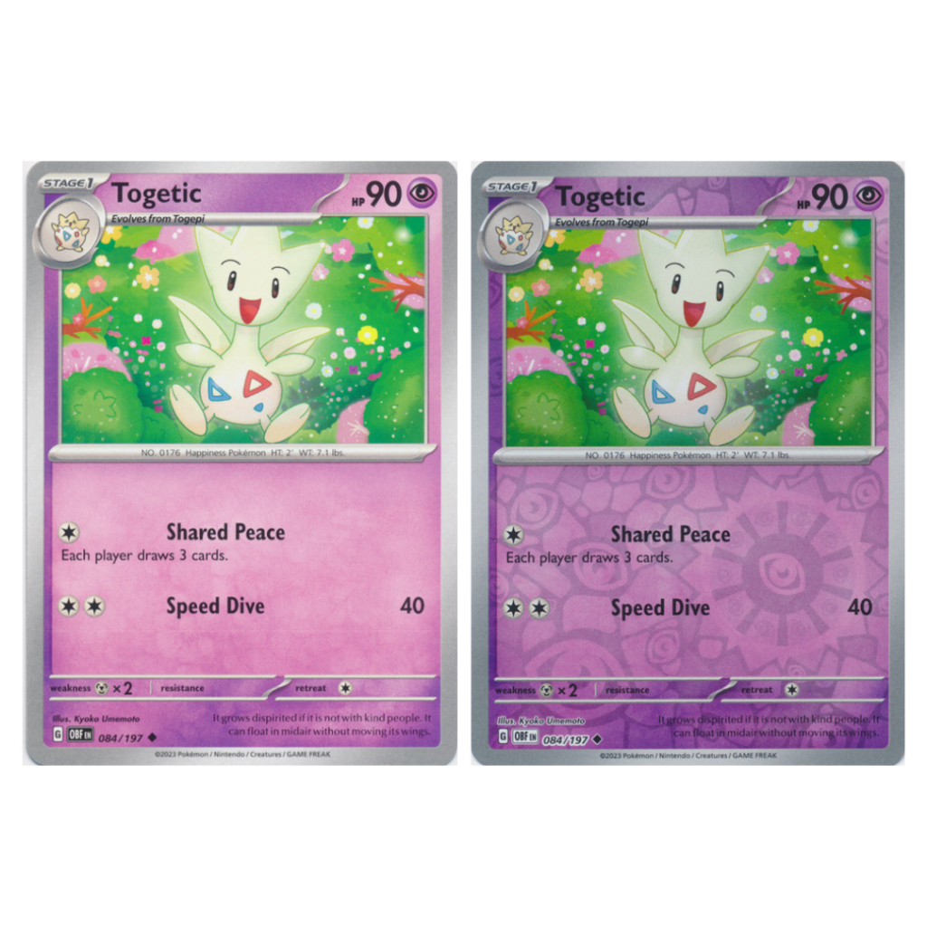 Togetic 084/197 - Regular Rev Holo Uncommon - SV03: Obsidian Flames ...