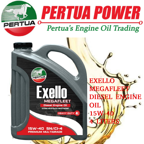 EXELLO MEGAFLEET DIESEL ENGINE OIL 15W-40 4 LITERS | Shopee Philippines