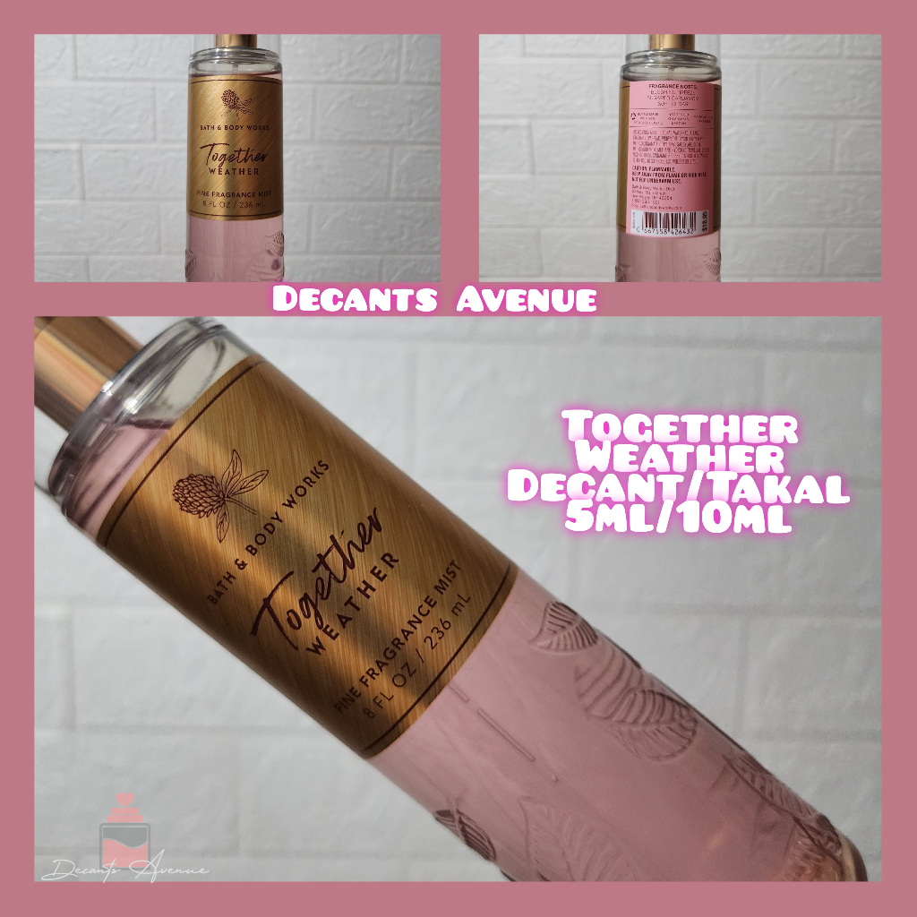 Together Weather - Bath And Body Works 1mL 3mL 5mL 10mL | Shopee ...