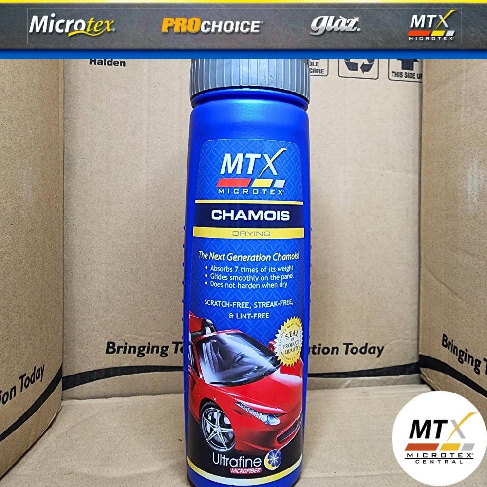 Microtex MTX Chamois Microfiber drying cloth in Canister Container ...