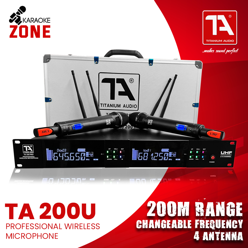 Titanium Audio 200 PRO / Wireless Microphone / Professional Wireless ...