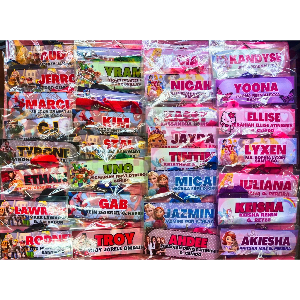 LAMINATED PERSONALIZED NAME TAG | Shopee Philippines