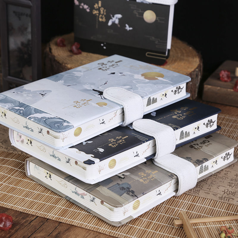 Classic Ancient Chinese Palace White Crane Thick Hard bound A5 Journal ...