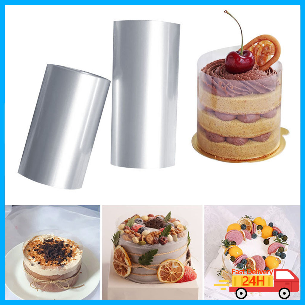 10M Transparent Cake Plastic Rim Mousse Birthday Cake Sheets ...