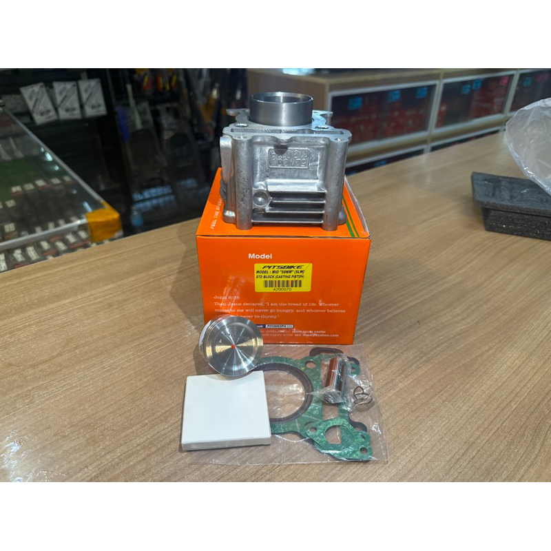 Pitsbike Cylinder Block kit STEEL Mio Sporty Mio100 Mio115 50mm Std ...