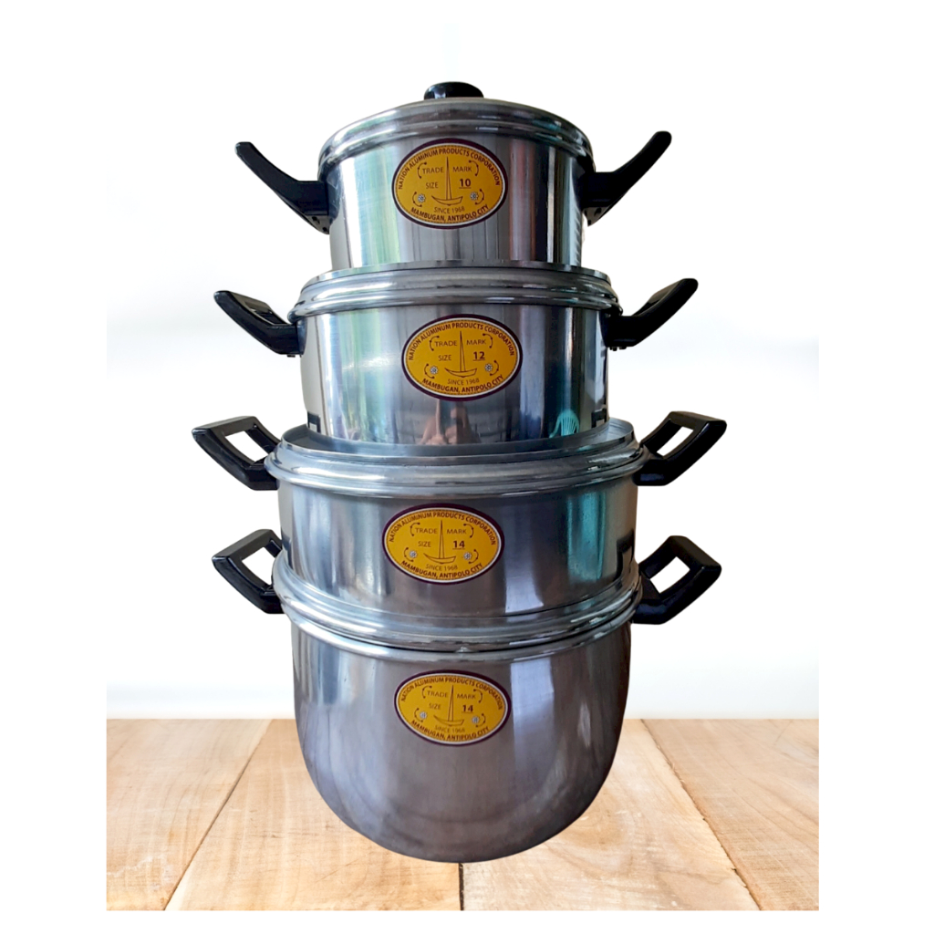 Casserole Kaserola Set 4pcs Aluminum Heavy Duty Makapal | Shopee ...