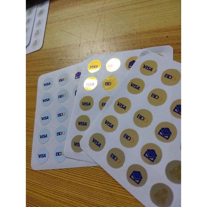 CVV anti theft hologram sticker cover for credit debit card | tamper ...