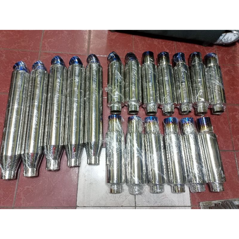 Muffler burn TIP and SCAV FREE FLOW MEDIUM CAN | Shopee Philippines