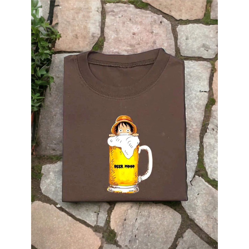BEER LUFFY / Tshirt Tees for men and women Aesthetic minimalist ...