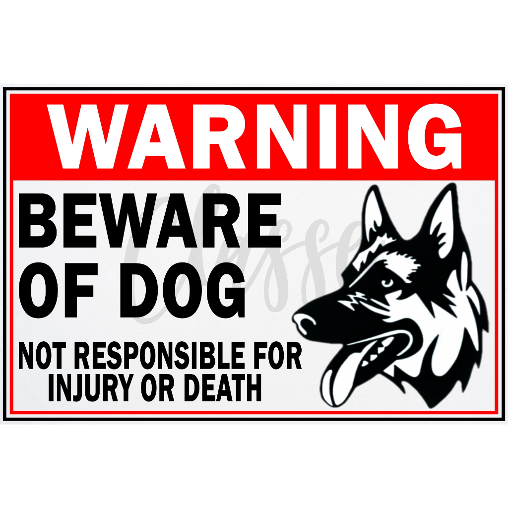 LAMINATED WARNING SIGNAGES A4 SIZE180GSM PAPER HIGH QUALITY BEWARE OF ...