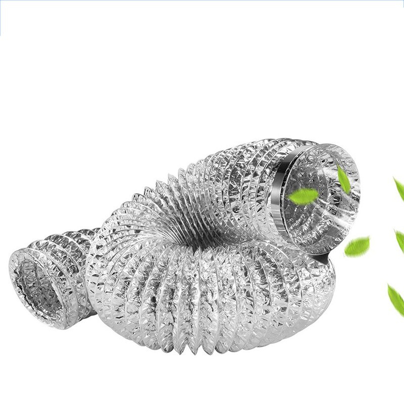 3M 5M Aluminum Foil Retractable Ventilation Duct Insulation Duct Hose ...