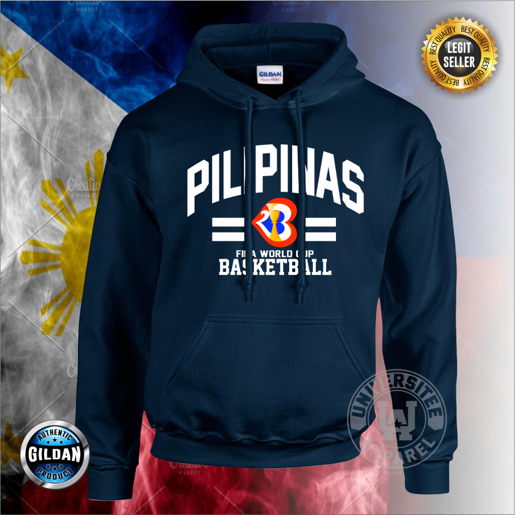 Original Gildan Brand Gilas Pilipinas Basketball Hoodie Jacket PHI ...