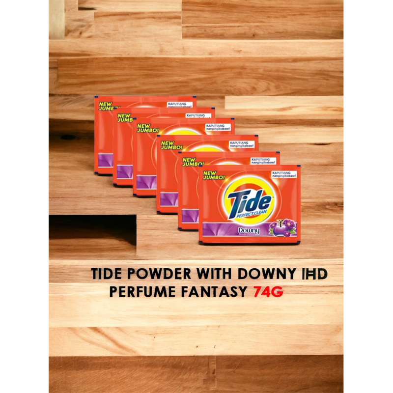 TIDE LAUNDRY POWDER WITH DOWNY PERFUME FANTASY 74G (VIOLET) (BY 6 ...