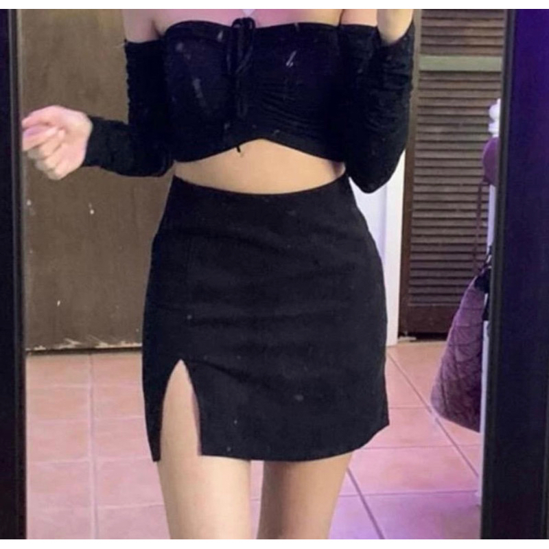 CORDUROY MINI SKIRT WITH SLIT FOR 4’8 to 5’1” HEIGHT 24” to 26 ...
