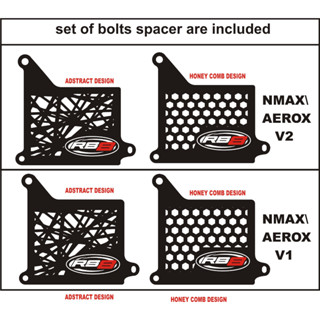 RS8 RADIATOR COVER FOR NMAX/AEROX, H,CLICK, PCX 160,ADV 160 | Shopee ...