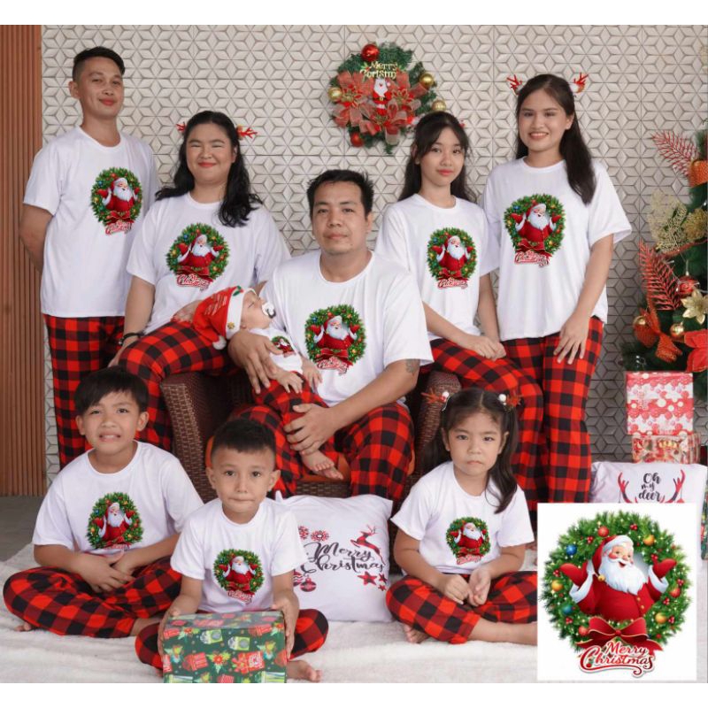 Christmas Raglan T-Shirt and Pajama Terno Family set(sold per Size ...