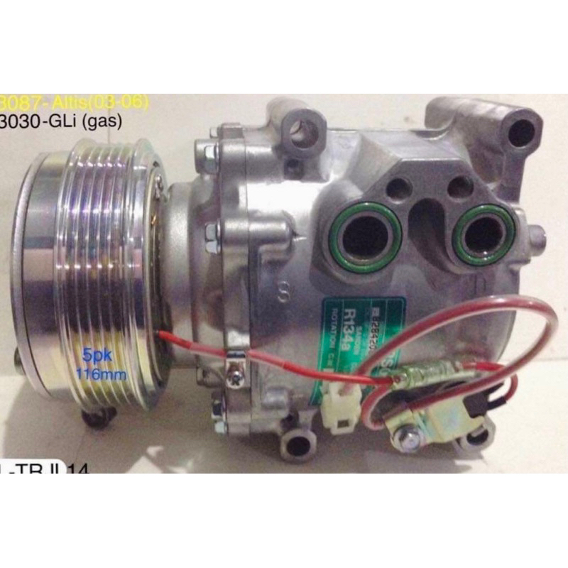 Toyota Corolla Altis 2003-2006 AC Compressor Sanden TRS090 | Shopee ...