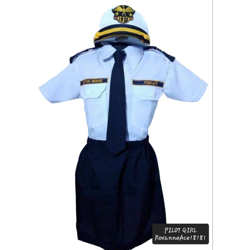 Pilot girl costume for girl kids to teens | Shopee Philippines