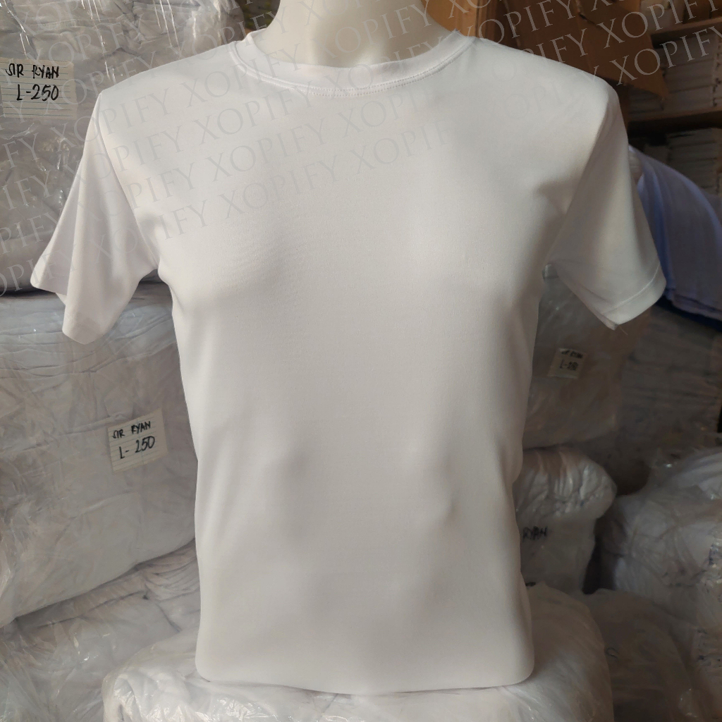 120 Gsm Plain QUIANA White Shirt Polydex Unisex For Men Women Election ...