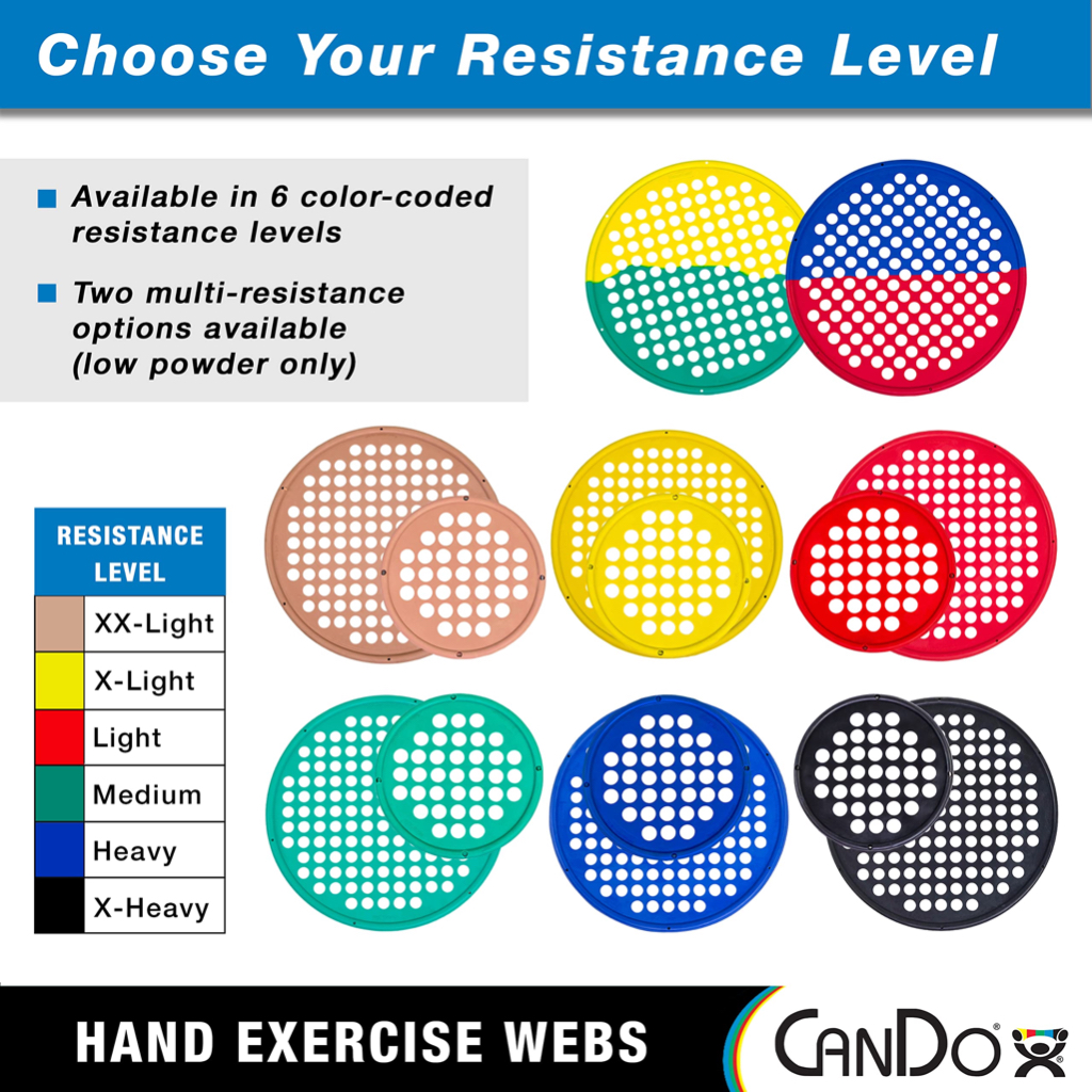 Power Web Hand Resistance Strengthening Training Tool Physical Therapy ...